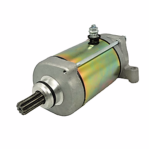 Starter Motor Replacement for Yamaha UTV Rhino 450 660 ATV Grizzly 450 660 Kodiak 400 450 Wolverine 450 with 9 Tooth 12V Starter Motor OE Replace # 4WV-81800-00-00, 4WV-81890-00-00, 5KM-81890-00-00