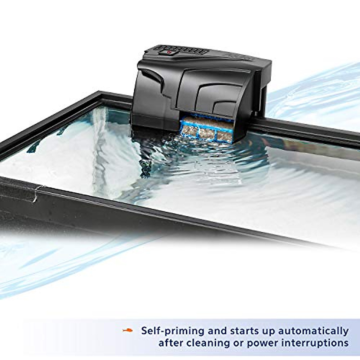 Aqueon QuietFlow 50 LED PRO Aquarium Fish Tank Power Filter For Up To 50 Gallon Aquariums