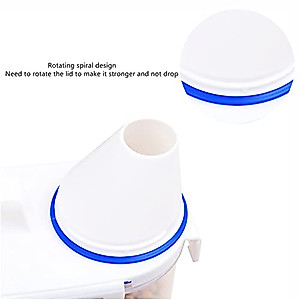 4Pack Food Storage Containers with Lids Airtight and Measuring Cup for Flour,Sugar,Grain,Rice & Baking Supply-Airtight Kitchen & Pantry Bulk Food Storage for Kitchen Organization,Clear 2.5L