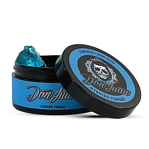 Don Juan Hybrido Pomade | Water Based | Strong Hold | High Shine | Natural Plant Extracts and Ocean Minerals | Summer Sea Breeze Scent, 4 oz.