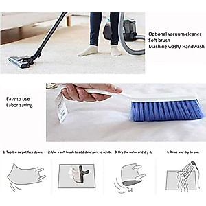 Mid-Century Modern Minimalist Soft Wool Area Rug 5x7 Yellow Black Ivory Turkish Stain Resistant Carpet for Living Room Bedroom Dining Room Thick No-Slip Art Deco Indoor Carpet