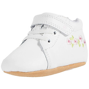 Stride Rite Baby Girls PW-Emilia Crib Shoe, White, 2 Infant