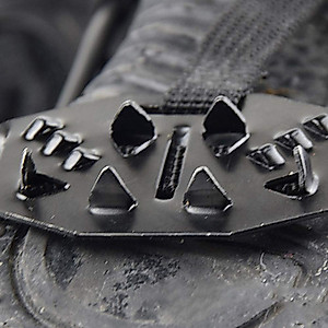 Ice Cleats No-Slip Ice Grips Walk Traction Cleats Climbing 24 Spikes Avoid Tumbling Snow Shoes Cover Overshoes Shoes Crampons Ice Cleats Crampons for Hiking Shoes Boots L