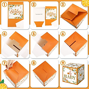 51 Pieces Little Cutie Diaper Raffle Tickets with Diaper Raffle Card Box for Baby Shower Decorations Little Cutie Diaper Raffle Sign Box Diaper Raffle Game Insert Advice and Wishes Diaper Raffle