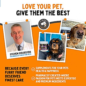 100% Pure Omega 3 Fish Oil Soft Gels for Dogs - Organic Skin, Coat & Joint Supplement - Boost Joint Health, Anti-Shedding & Itch Relief - Ideal for Medium to Large Dogs