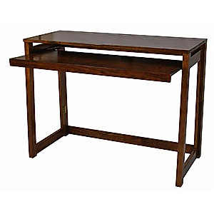 Casual Home Folding Desk with Pull-Out & USB Ports