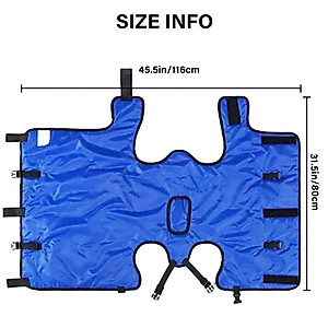 Calf Warm Clothes Calf Saver Coat Blanket for Keep Cow Warming Thickened Belly Protection Windproof Large Size Blue(70-130KG) (Large)