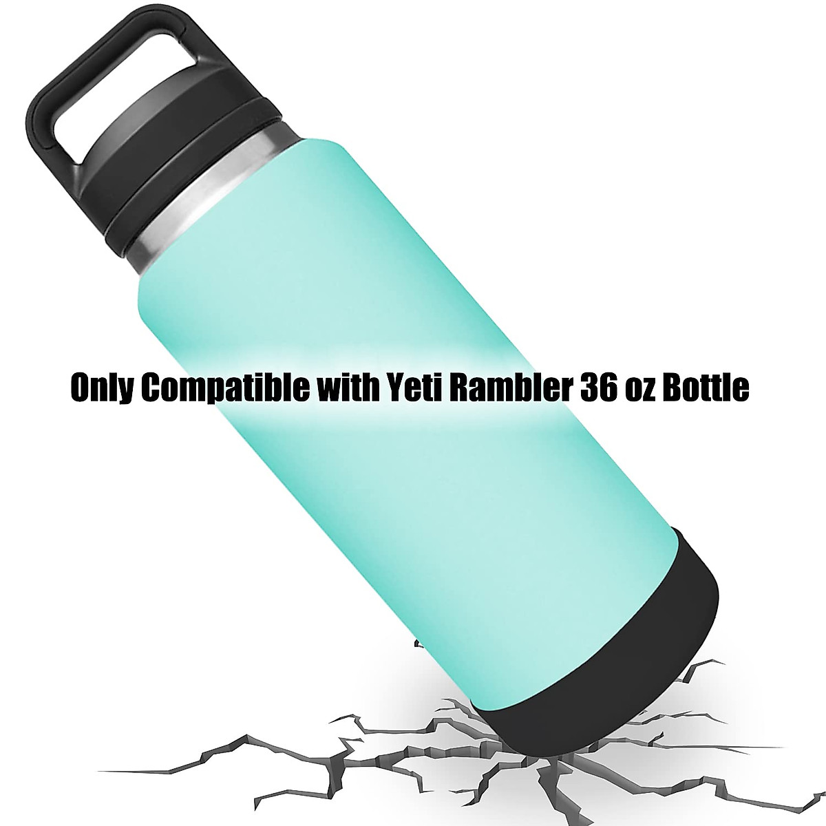 Acemoo Silicone Boot Sleeve for Yeti Rambler 36 oz, Safer Protection for Yeti Water Bottle 36 oz - Dishwasher Safe