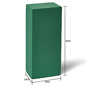 FloraCraft Floral Artesia WetFōM Brick 2.8 Inch x 3.8 Inch x 8.8 Inch Green