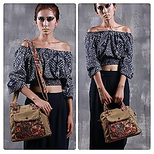 Black Butterfly Premium Canvas Tote Shoulder Bag, Top Handle Bag for Womens, Light and Small Style (Red-plus)