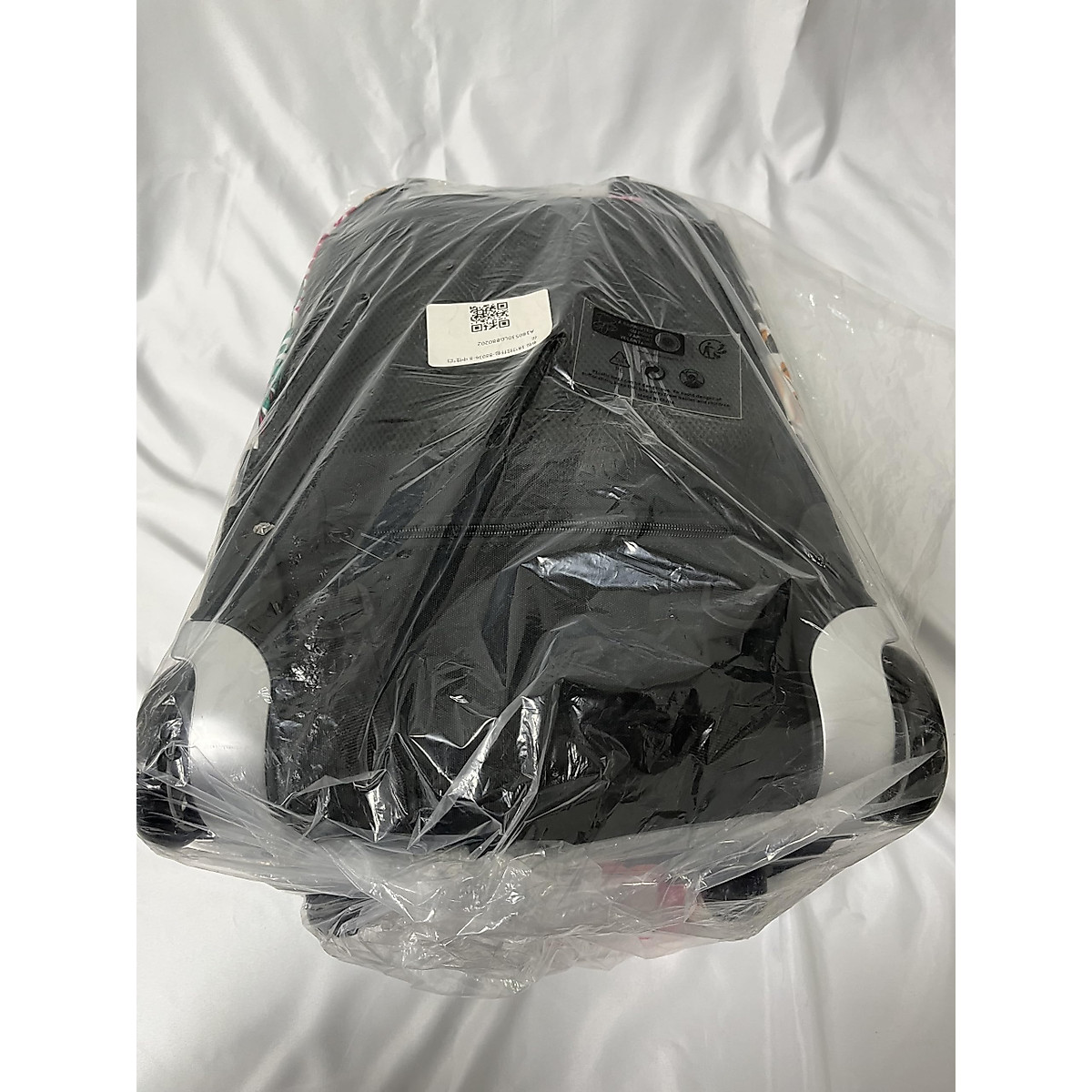 2022 Rolling Backpack for Kids Adults, 18" Waterproof Backpack with Wheels for Girls Boys, Roller Bookbags for School Travel, Age 7+, White Flower