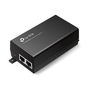 TP-Link TL-PoE260S 802.3at/af 2.5G PoE+ Injector | Non-PoE to PoE Adapter | Supplies up to 30W (PoE+) | Plug & Play | Desktop/ Wall-Mount | Distance Up to 328 ft. | UL Certified