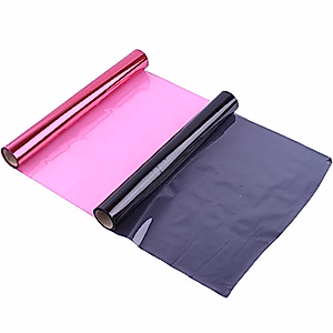 Easter Pink Cellophane Wrap Roll, Translucent Pink Cellophane Wrapping Paper, 16 Inch Width x 100 Ft Long Colored Cellophane Rolls for Gift Baskets, DIY Arts Crafts Decoration and More