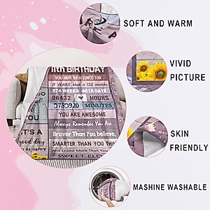 Nuritus 11 Year Old Girl Gift Ideas, 11 Year Old Girl Birthday Gifts, Gifts for 11 Year Old Girls, 11th Birthday Decorations for Girls, Best Birthday Gifts for 11 Year Old Girls Blanket 50"x60"