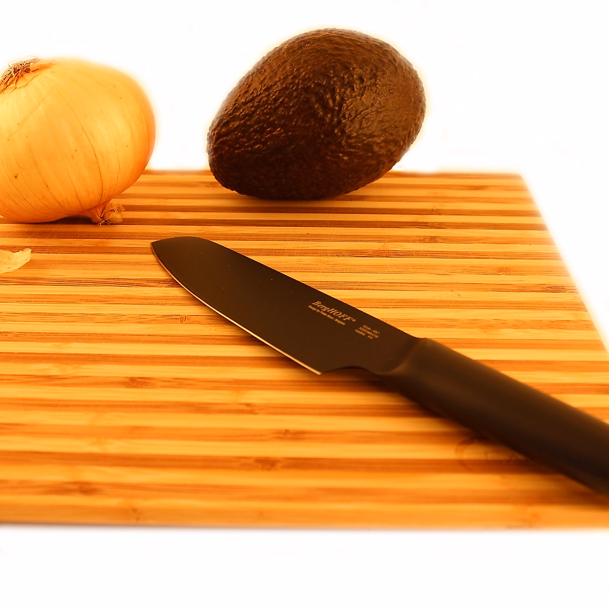 Berghoff RON Non-stick Vegetable Knife & Paring Knife Black Titanium PVD Coating Hollow Handle Sharp & Well Balanced Seamless Transition