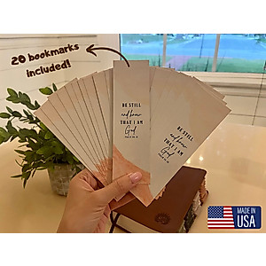 Books of The Bible Christian Bookmark - 20 Pack - Large Print - Made in USA