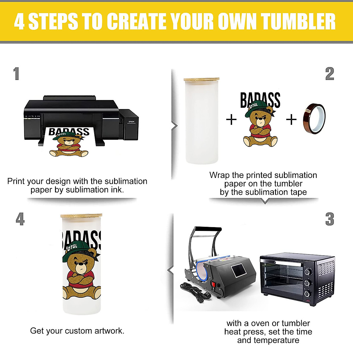 AGH 25 Pack Sublimation Glass Blanks with Bamboo Lids and Straws 25 oz Frosted Sublimation Glass Cups Straight Skinny Sublimation Beer Can Glass Tumbler for Iced Coffee, Juice, Soda