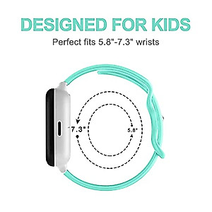POPIGROUND 2 Pack Gizmo Watch Band Replacement for Kids, Food Grade Silicone Kids Watch Bands Compatible with Gizmo Watch 3 2 1 Soft Breathable Watch Band for Boys Girls