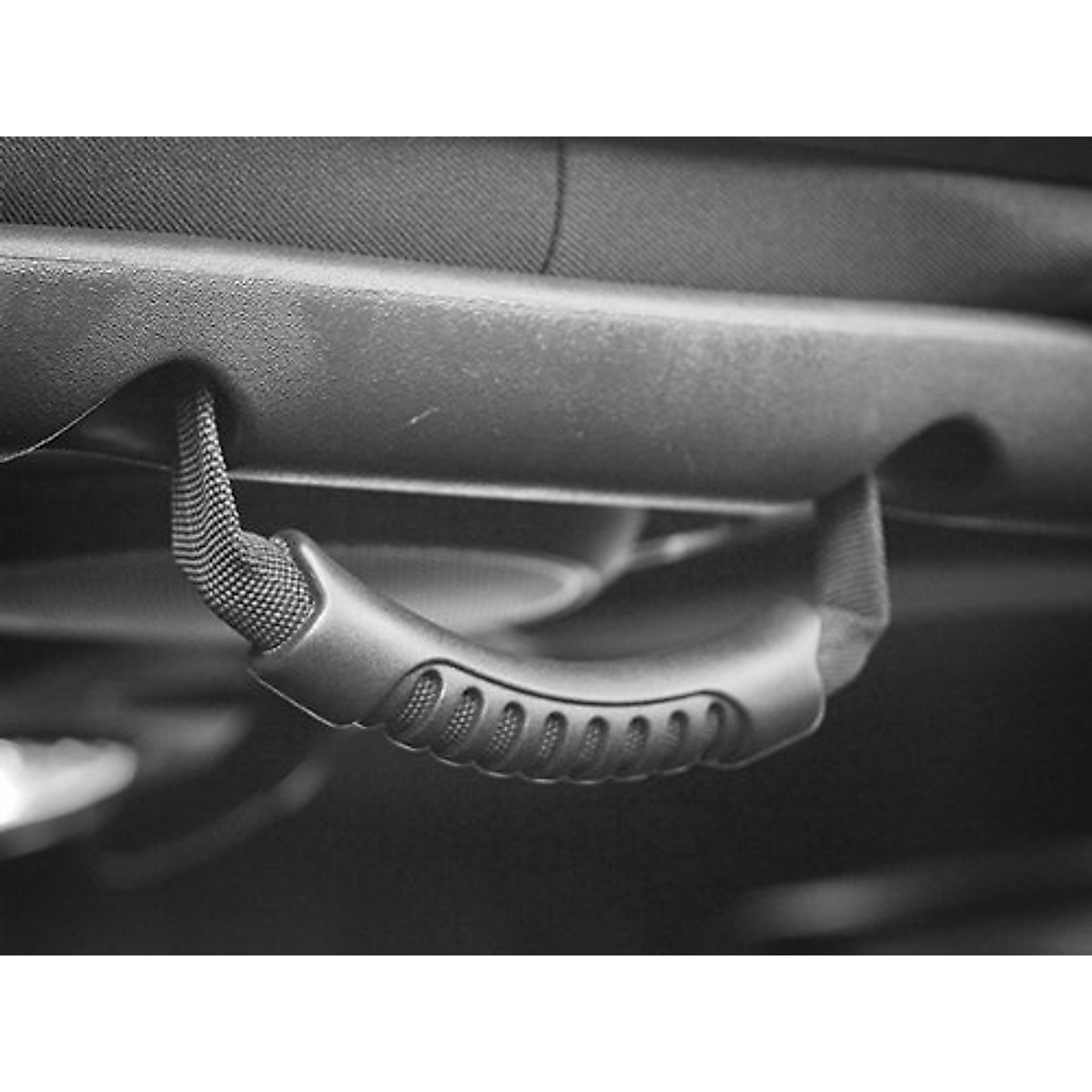 Rugged Ridge 13305.14 Grab Handle Kit, Rear, Black; 07-18 Jeep Wrangler JKU