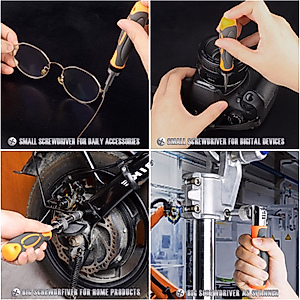 BTEC Ratcheting Screwdriver Set 68 in 1 Socket Set & Magnetic Screwdriver Bit Set with Rotatable Ratchet Handles,extensions bar and Storage Case for Computer/Bike/Car/Electronics Maintenance