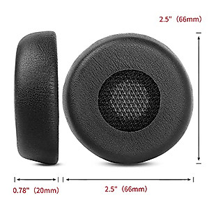 YunYiYi HSC040W Evolve 75 UC Ear Cushion Replacement Compatible with Jabra Evolve 75 UC Wireless Bluetooth Headphones Ear Cover/Earpad/Ear Cups