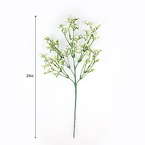 BAN MA CANG 10Pcs Gypsophila Artificial Flowers Plants Bouquets for Wedding Party Home Garden Decoration