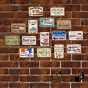 Warning Sign Please Close Gate Behind You Thank You Poster Tin Sign Farmhouse Decor For The Kitchen Poop Room Signs For Coffee Bar Tin Signs 8X12