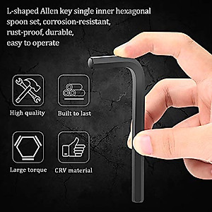 Kingsdun 30 Pcs Hex Key Set Metric/Imperial Short/Long Arm | SAE 0.028-3/8 inch | Metric 0.7-10 mm | Steel Allen Wrench Key for Furniture Assembly Bike Maintenance Disassemble Install Cars