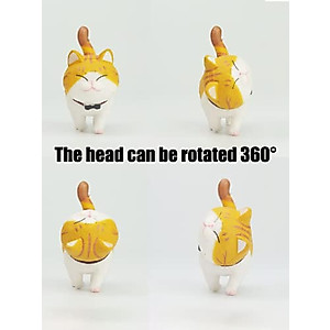 9 PCS Cute Miniature Cats Landscape Lovely Cats Figurines Fairy Home Garden Animals Kitten Adorable Cupcake Christmas Birthday Gift for Home Garden Decor Ornament Supplies