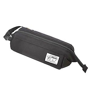 Rough Enough Large Pencil Case Pen Pouch Bag for Boys Kids Adults School Office Stationary Art Supplies Japanese Special Black Cordura