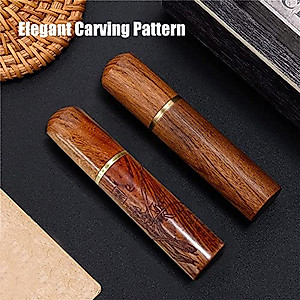 Sewing Needles Large Eye Hand Sewing - 25 Pieces Embroidery Needles for Hand Sewing,Hand Sewing Needles,Large Eye Sewing Needles with Wooden Needle Case Carving Pattern - YAWALL