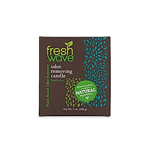 Fresh Wave Odor Removing Candle, 7 oz. | Safer Odor Relief | Burns at Least 30 Hours | Natural Plant-Based Odor Eliminator | Odor Absorbers for Home | Clean-Burning Soy & Beeswax