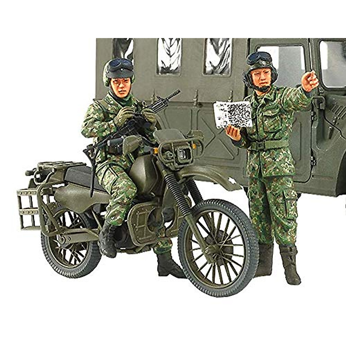 TAMIYA 25188 25188-1:35 JGSDF Reconnaissance Wheel with HMV Vehicle, Model Construction, Plastic Kit, Unpainted