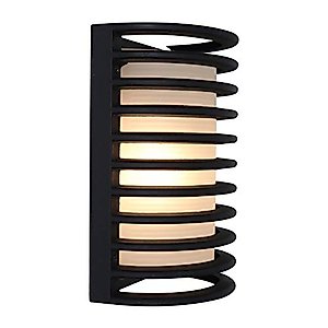 Access Lighting - HI Access 20010LEDDMG-BL/RFR Contemporary Modern LED Bulkhead from Bermuda Collection in Black Finish