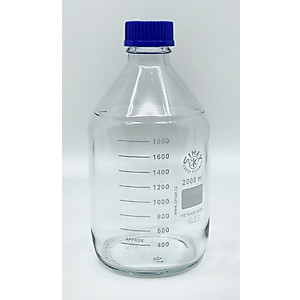 CHEM SCIENCE INC 274.202.05 Glass Media/Storage Bottles, Clear, 2000 mL