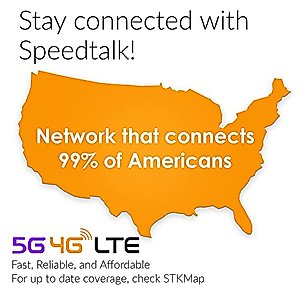 SpeedTalk Mobile Universal SIM Card Starter Kit for 5G 4G LTE iOS Android Smart Phones | Talk Text Data | Triple Cut 3 in 1 Simcard - Standard Micro Nano | No Contract Cellphone Plan | US Coverage