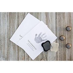 The Grandparent Gift Godmother Godchild Handprint Frame, Grey - Gift for Godmother from Godson or Goddaughter on Baptism, Confirmation