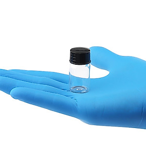 Clear Glass Vials with Screwcap Empty Vials Bottles Liquid Sampling Sample Glass Bottles for Travel (24pcs 7ml)