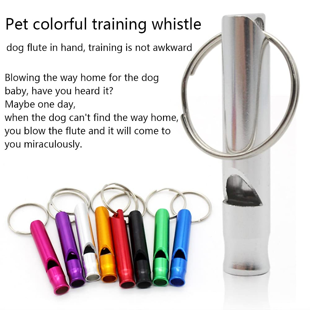 Buyter 2 PCS Dog Whistle | Ultrasonic Patrol Sound Dog Barking Barking Control Whistle | Pet Training Behavior Aids Anti Lose Flute for Small, Medium, and Large Dogs