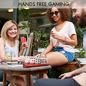 LotFancy Playing Card Holder for Kids, Adults, Seniors, Large Wooden Hands Free Card Holders for Family Card Game Nights, Canasta, Poker Parties, 13.8” Long Version