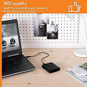 WD 2TB Elements Portable HDD, External Hard Drive, USB 3.0 for PC & Mac, Plug and Play Ready - WDBU6Y0020BBK-WESN