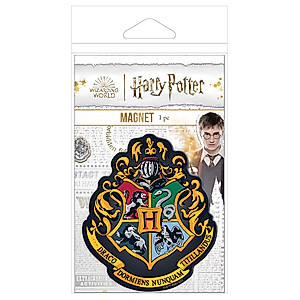 Paper House Productions Harry Potter Die Cut Hogwarts Crest 3" Magnet for Refrigerators and Lockers