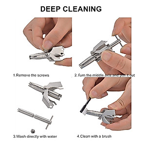 Nose Hair Remover Stainless with Brush - Erbe Solingen