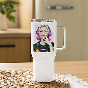 GIYOMGIYOM Felix Mexico Concert Inspired Travel Mug with a Handle– SKZ Fan STAY Must-Have (25oz / 40oz)