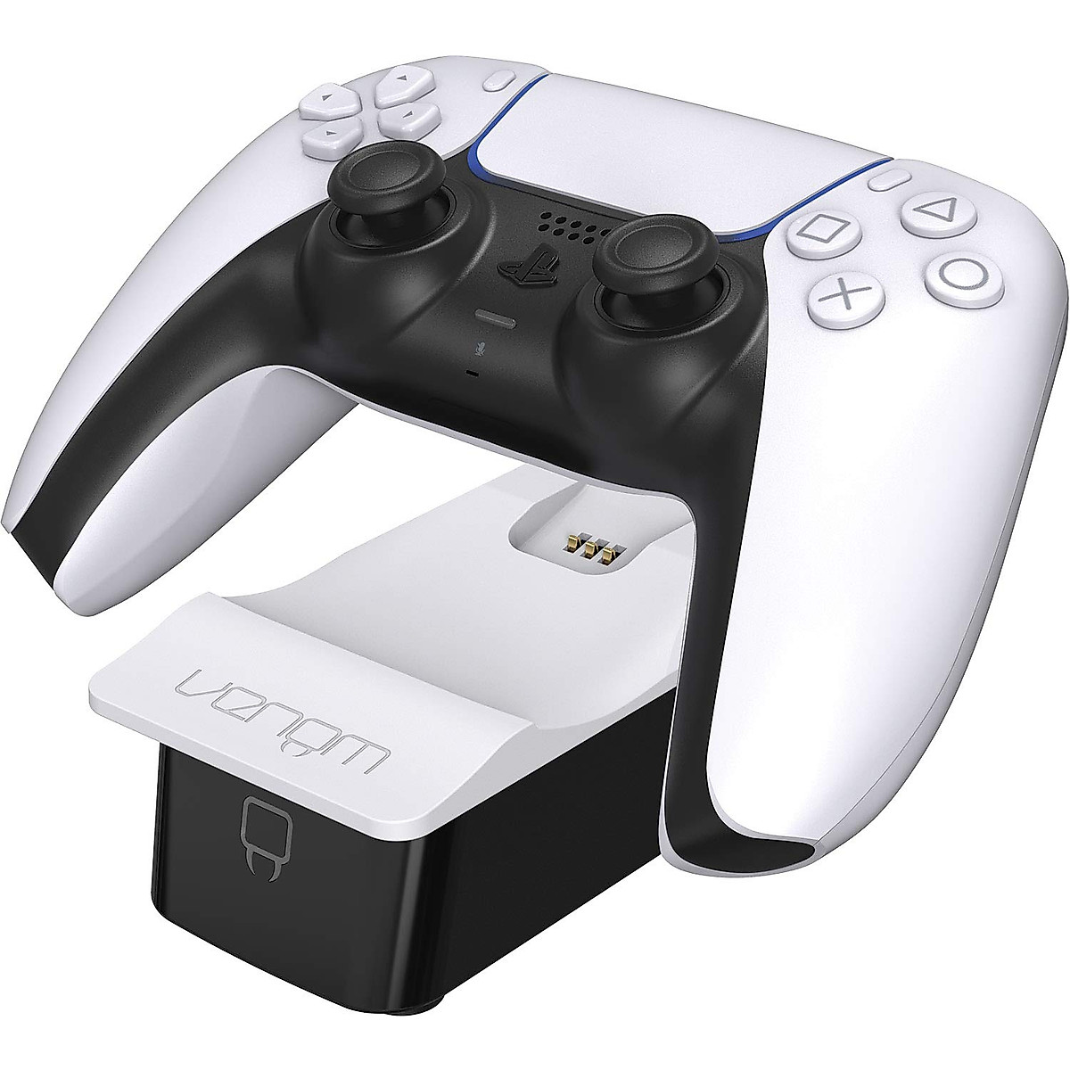 Venom PS5 Controller Charging Station, Slim Dock Compatible with PlayStation 5, Single Wireless Controller Charger with LED Indicators, Docking Station Stand with 1X USB Dongle