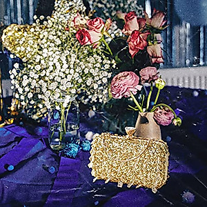 Omatta Women's Evening Handbags,Rhinestone Beaded Sequin Evening Handbags Party Prom Purse Bridal Clutch Purses Fancy Crossbody Bag