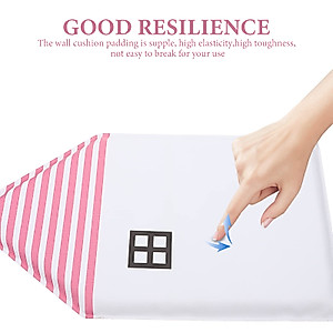 Garneck 4pcs 15cm Soft Wall Sticker 3D Wall Panels Sound Dampening Panels Tatami Wall Panels Stickers for Kids Gym Mat Kids Wall Padding Foam Play Mat Decor House PVC Child Anti-Collision