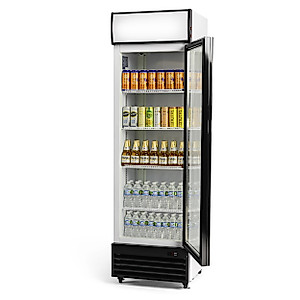 New Procool Refrigeration Glass Door Upright Display Beverage Cooler, Merchandiser Refrigerator; 12.7 Cubic Ft.