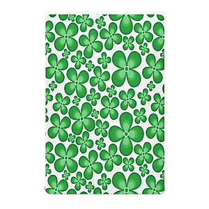 Kigai Shamrock Stretchy Fitted Crib Sheets Soft and Breathable Portable Crib Mattress Topper for Boys and Girls 28x52 in