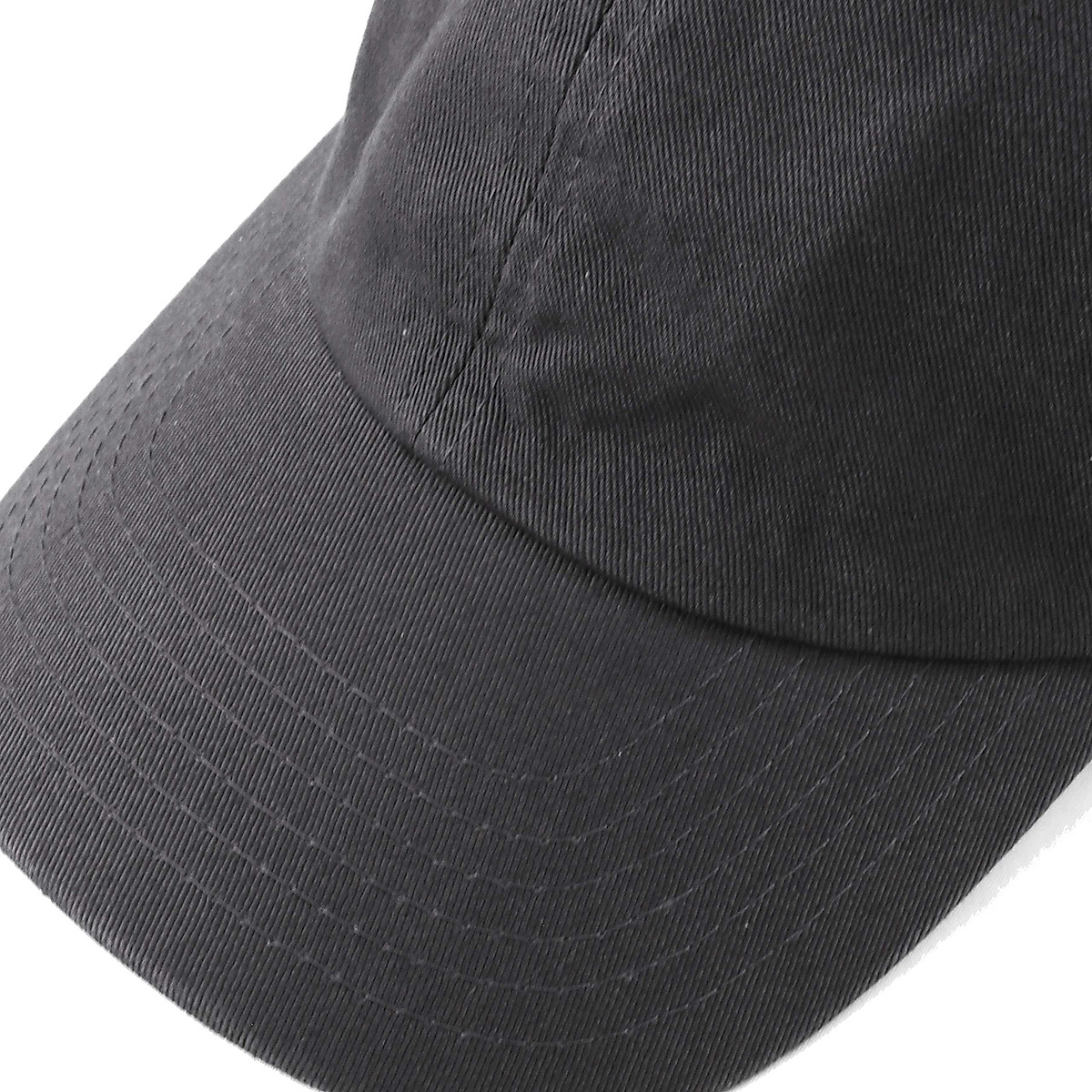 The Hat Depot Unisex Blank Washed Low Profile Cotton and Denim Baseball Cap Hat (Charcoal)